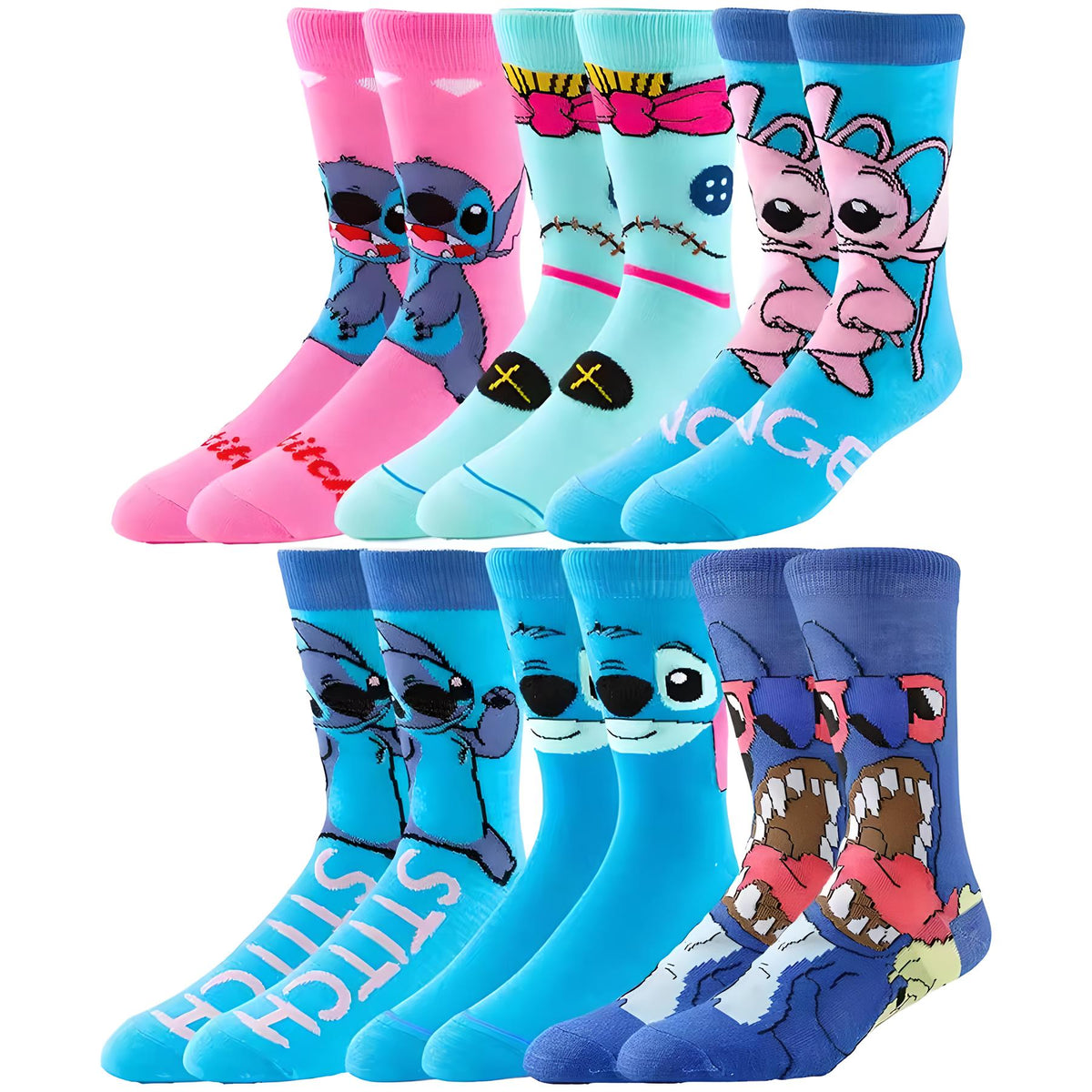 Lilo And Stitch Socks Pack | Stitch Merch