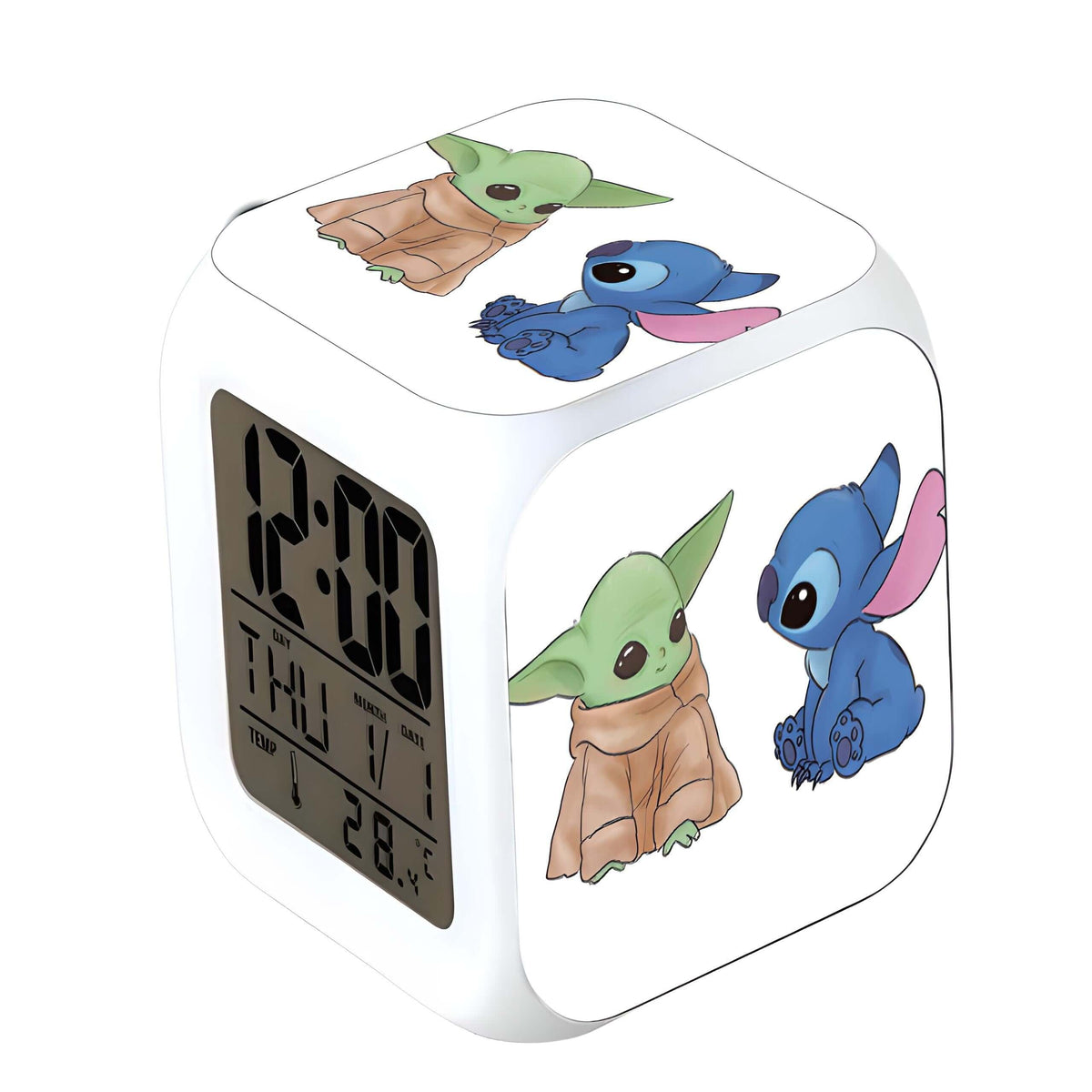 Stitch And Grogu Alarm Clock | Stitch Merch